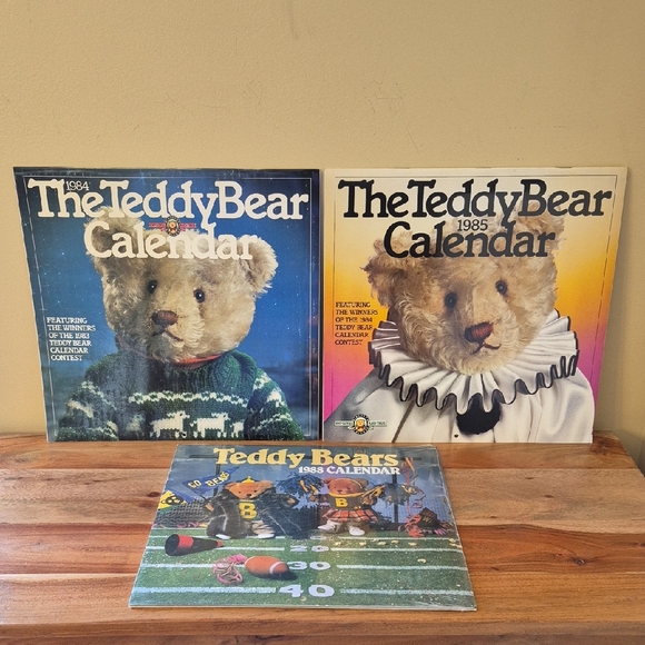 Office | Vintage 8s Teddy Bear Calendar Set 1 Sealed | Poshmark